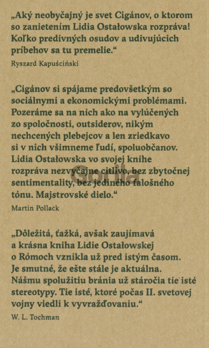 Kniha: Cigán je Cigán (Lidia Ostałowska) za 12,10€ | Gorila